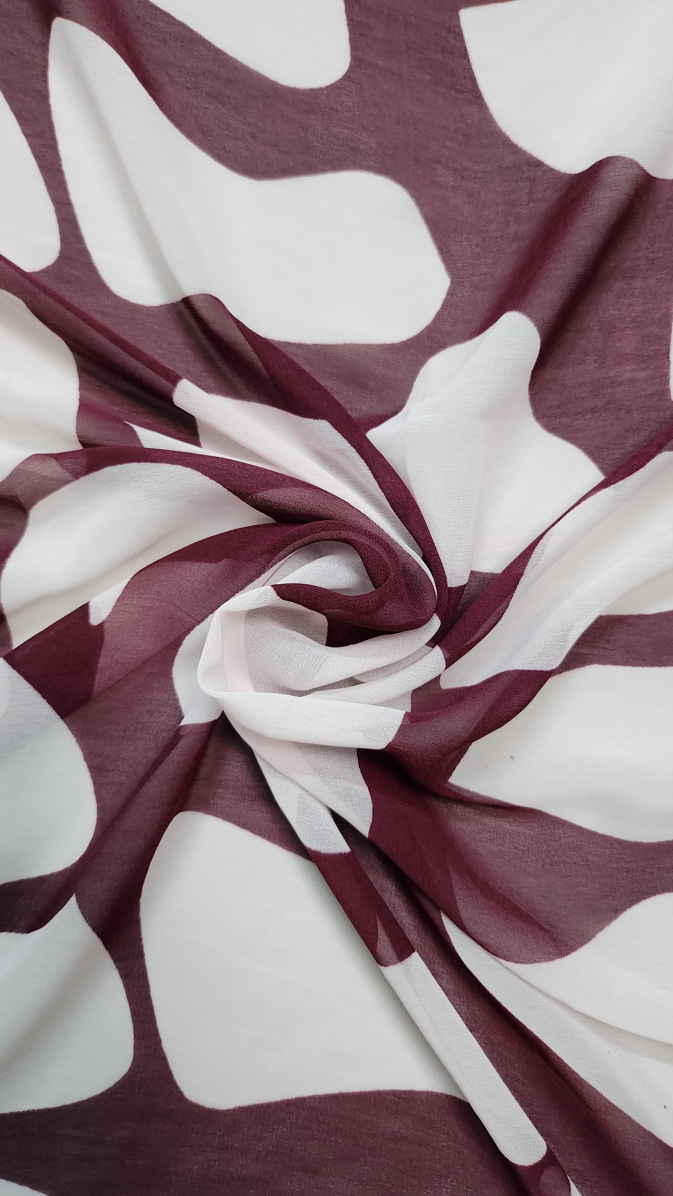 Elevate Style with Aloo Print Brown Color – MrFabrics